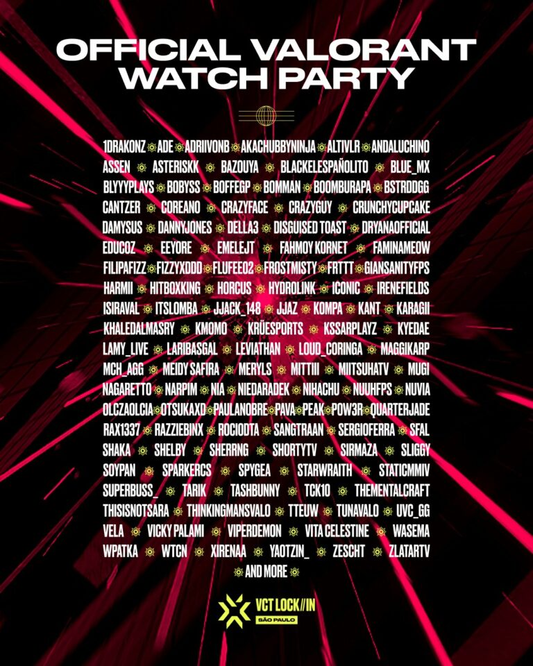 Where and How to Watch VCT LOCK//IN (Official & Watch Party) - VALO2ASIA