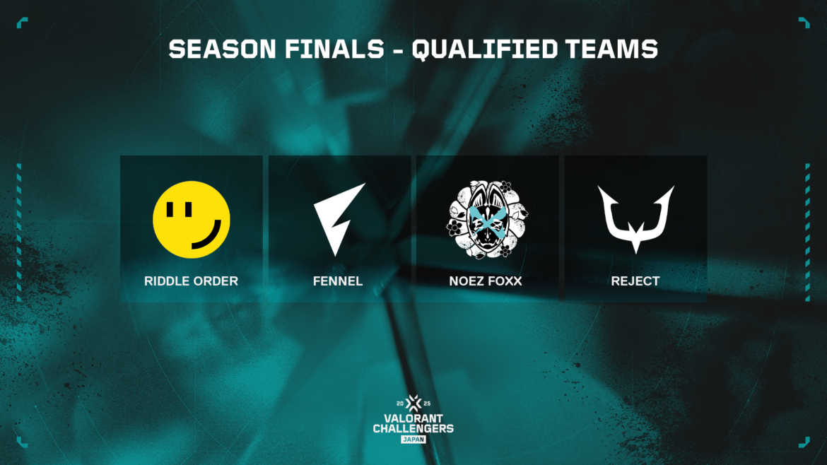 VALORANT Challengers Japan Season Finals set to start; featuring RIDDLE, FENNEL, NOEZ FOXX ...
